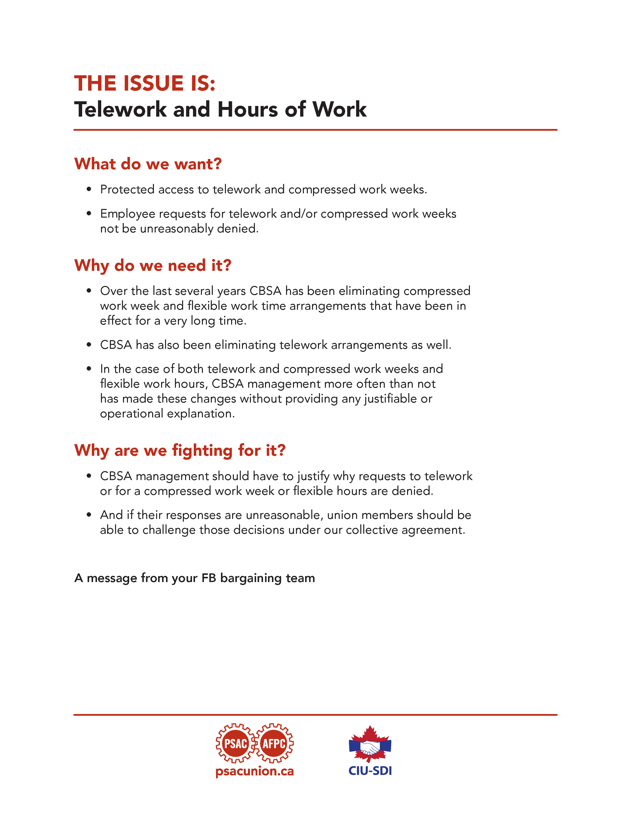 FB Group: CIU and PSAC Are Fighting For All Members - Customs and ...